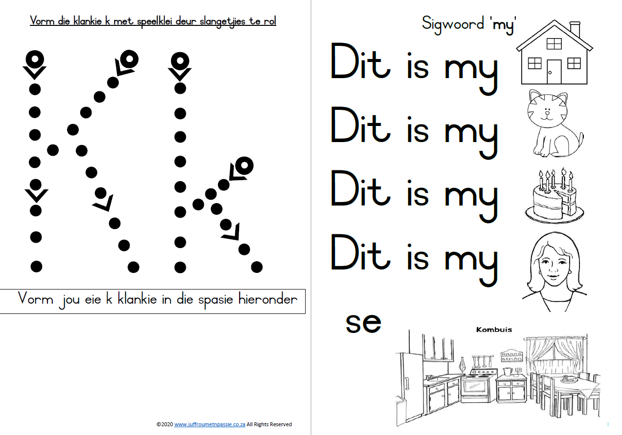 Graad R Kwartaal 2 Werkboek 1 – Juffrou met 'n Passie