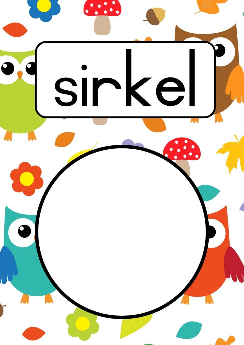 Vorms/Shapes (Poster) – Owl theme – Juffrou met 'n Passie